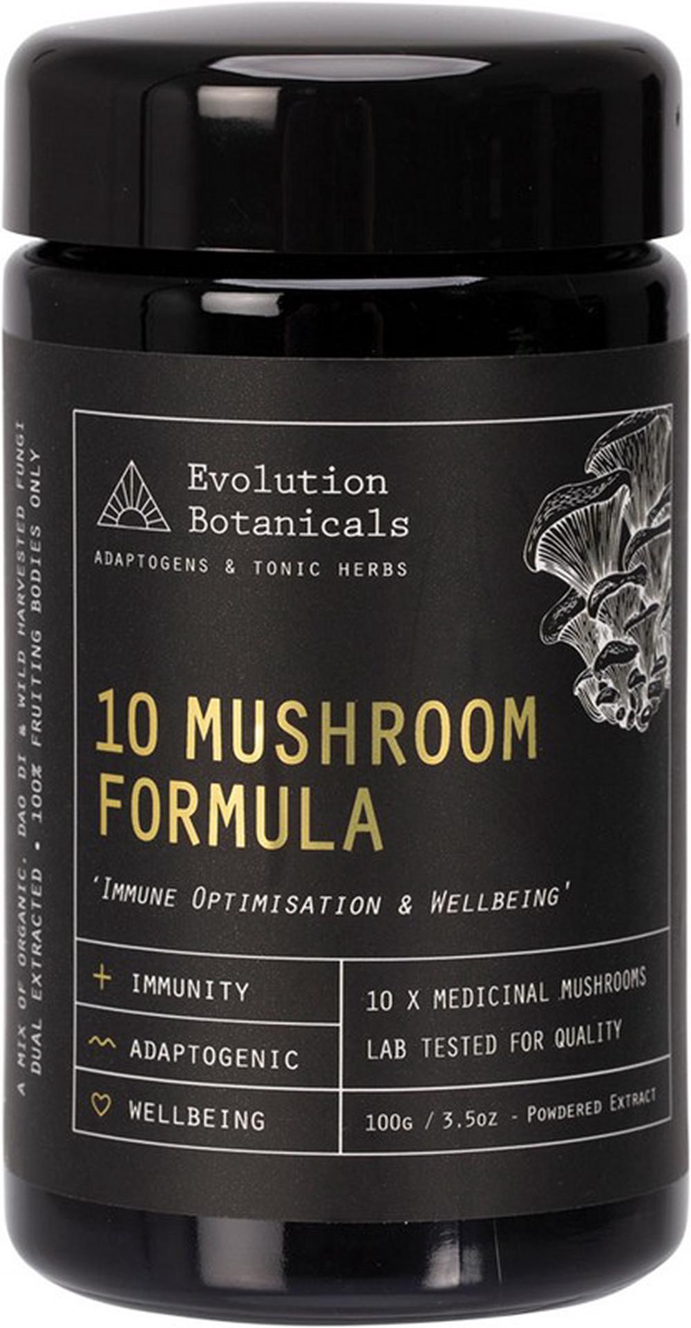 Evolution Botanicals 10 Mushroom Formula Immune & Wellbeing - 100g | Buy online at The Nile