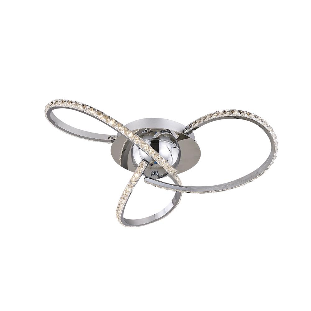 Lexi Lighting Irie Dimmable 3-Lights LED Ceiling Light (Chrome) | Buy ...