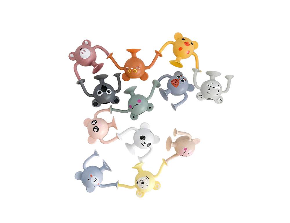 Cherub Baby Entire Zoo Collection Silicone Suction Bath Toys, 12 Pack ...