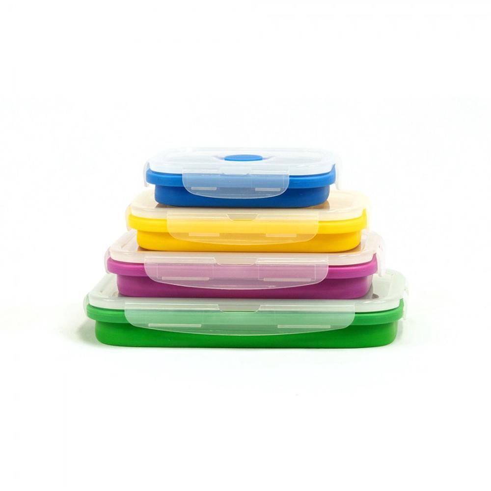 Neoflam Collapsible Silicone Food Storage Containers, Set of 4 | Buy ...