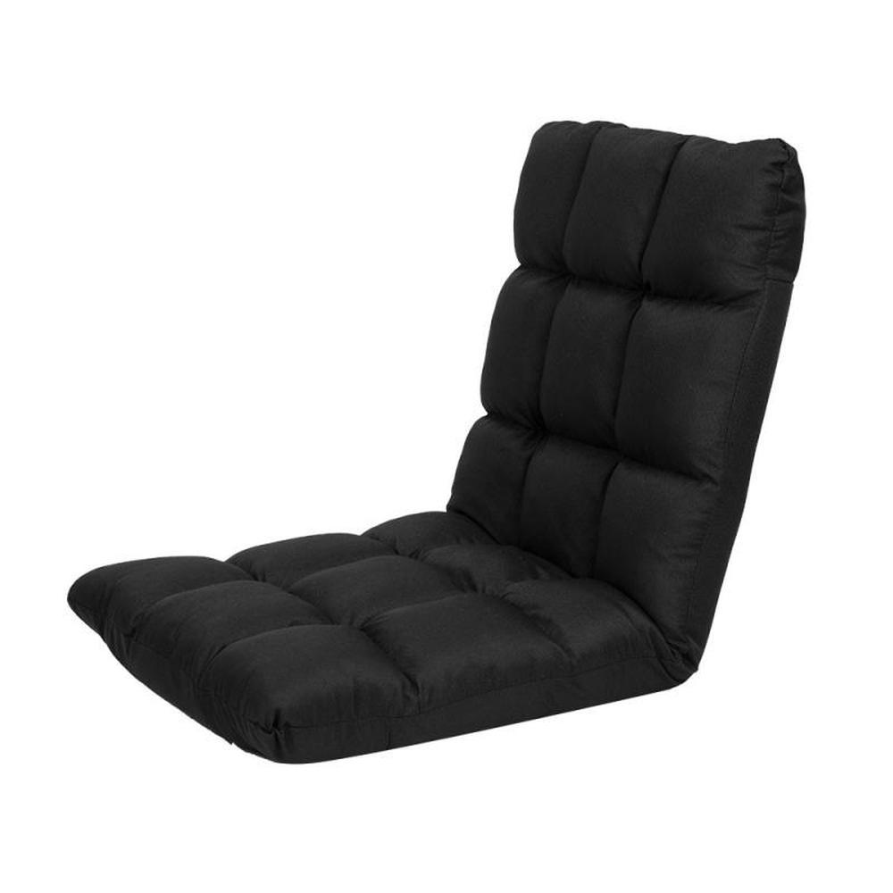 Klika Adjustable Cushioned Floor Lounge Chair (Black) - 99 x 12 x 12cm ...