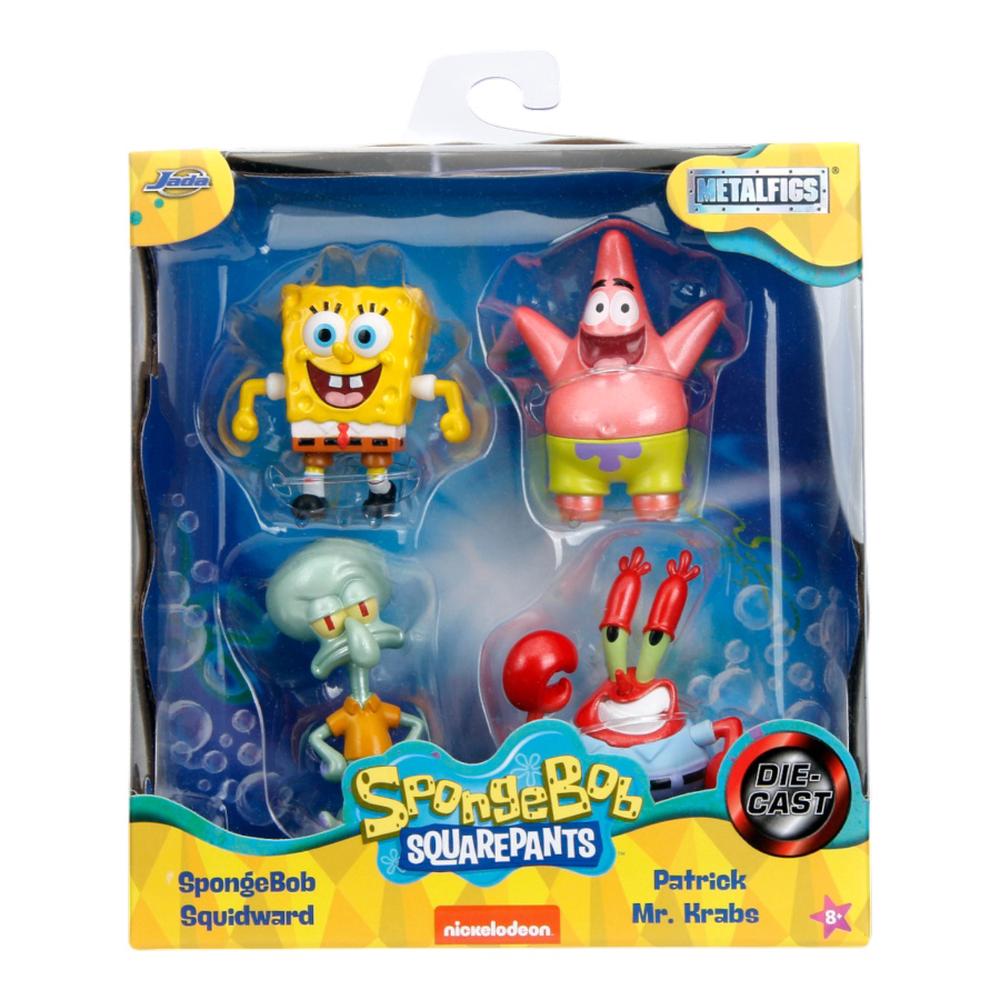 Jada Toys Spongebob Squarepants Metal Figures, 4 Pack - 2.5 Inch | Buy ...