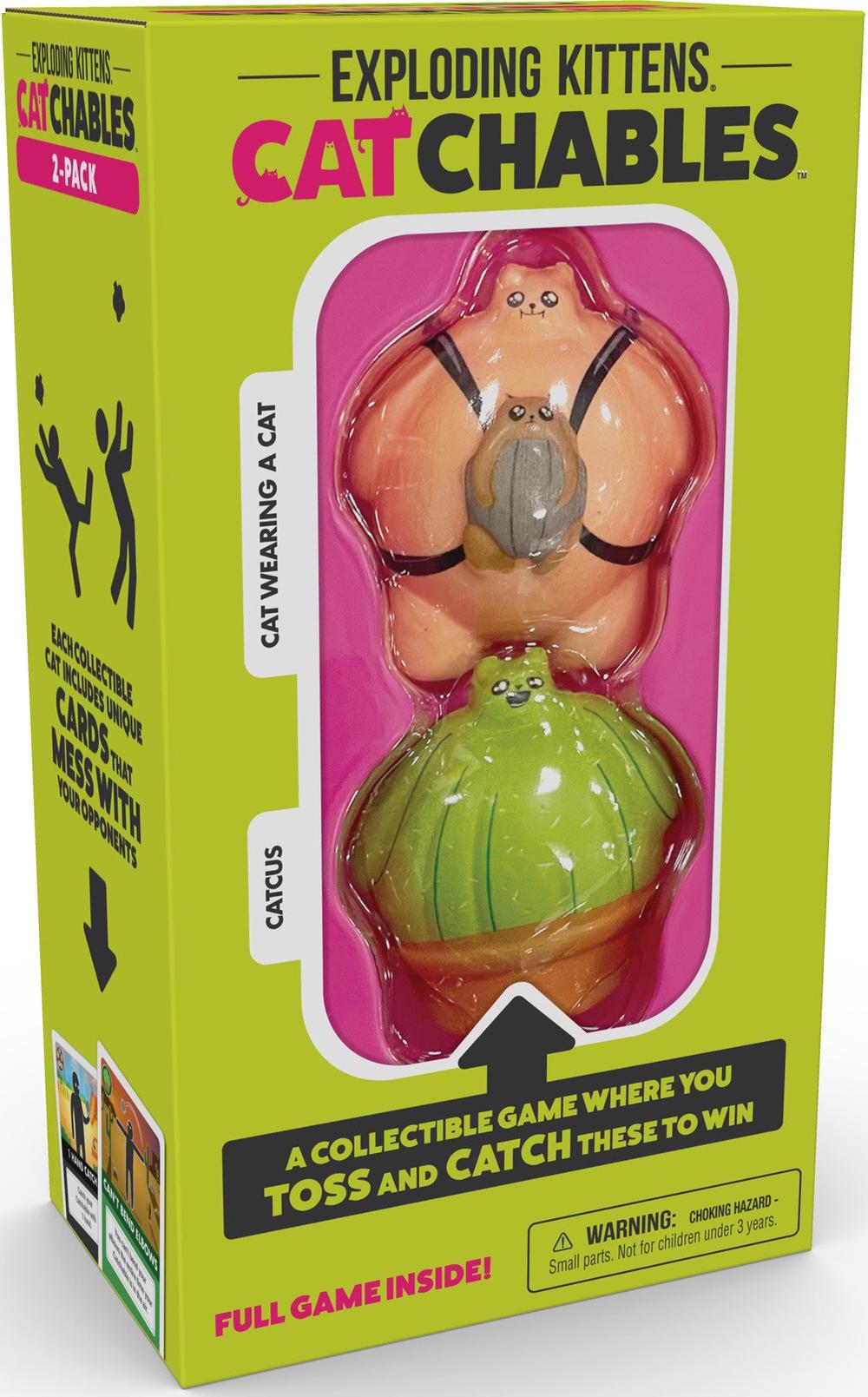 Exploding Kittens Catchables 2-Pack #2 (Cat-wearing-a-cat & Catcus) | Buy online at The Nile