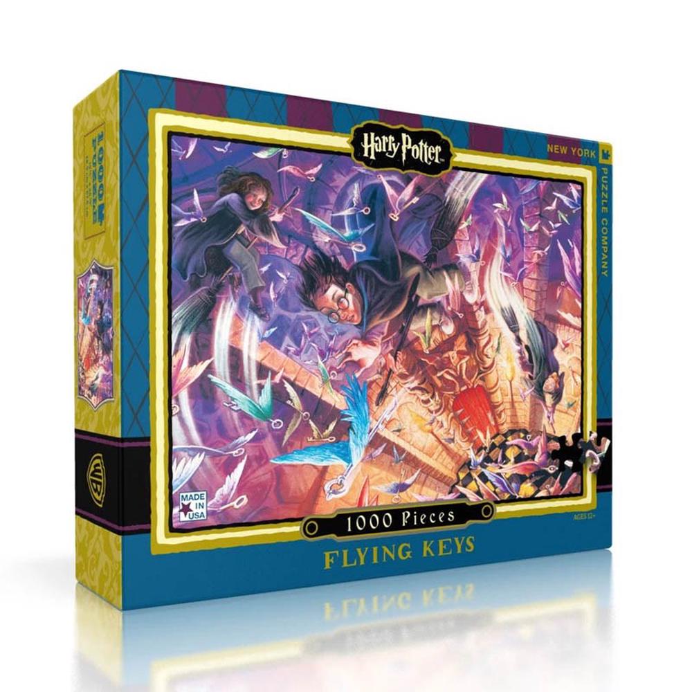 New York Puzzle Company Harry Potter Puzzle Flying Keys 1000 Piece