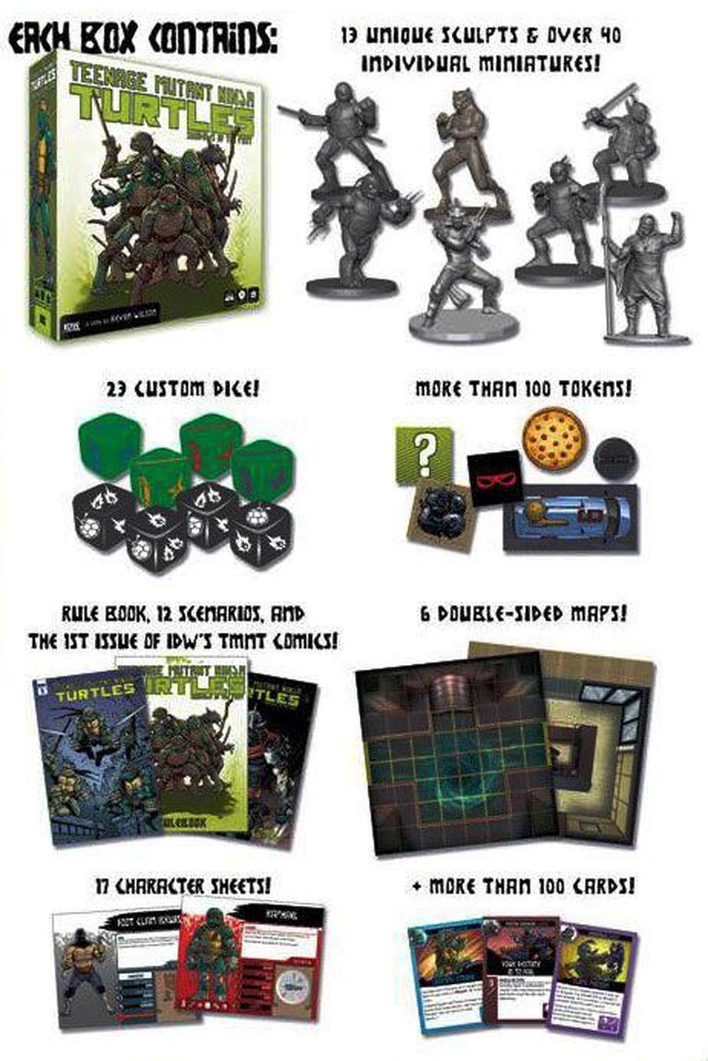 IDW Games Teenage Mutant Ninja Turtles - Shadows of the Past Miniatures ...