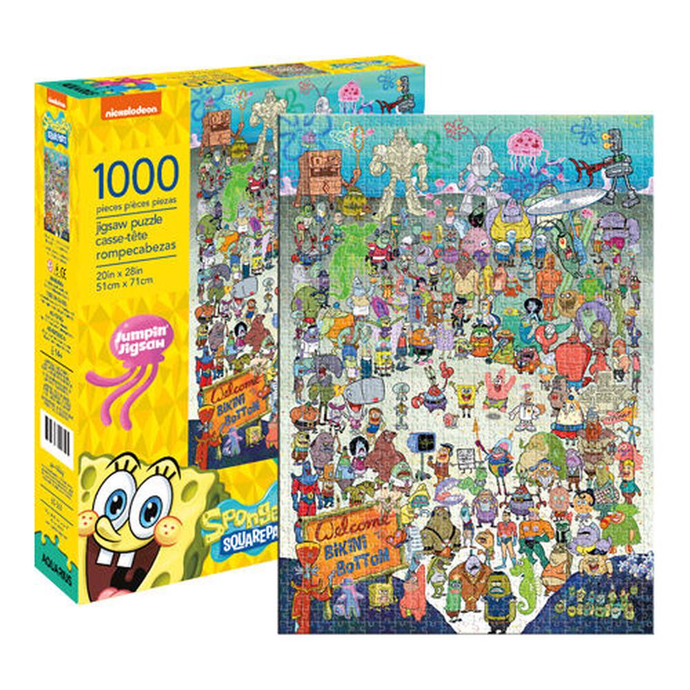 NMR SpongeBob SquarePants - Cast Jigsaw Puzzle, 1000pc | Buy online at ...