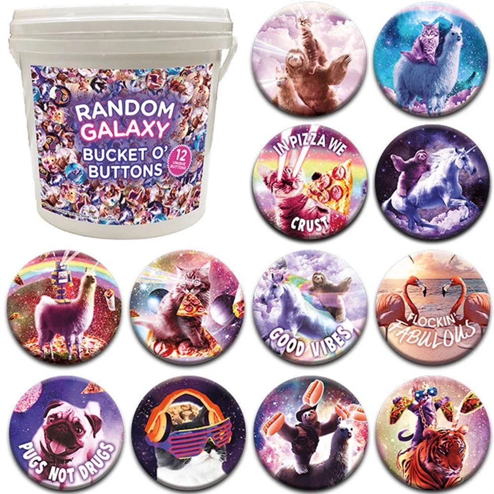 Aquarius Random Galaxy Bucket O' Buttons, 144 Piece | Buy online at The ...