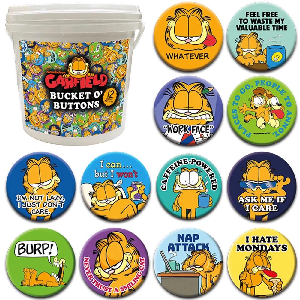 Aquarius Garfield Bucket O' Buttons, 144 Piece | Buy online at The Nile