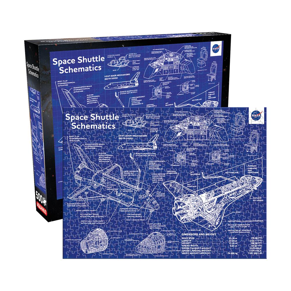 Aquarius NASA- Shuttle Schematic Puzzle, 500pc | Buy online at The Nile