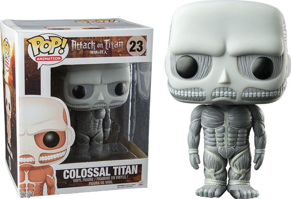 Action POP Funko Exclusive Attack on Titan #1 Colossal Titan Black ...