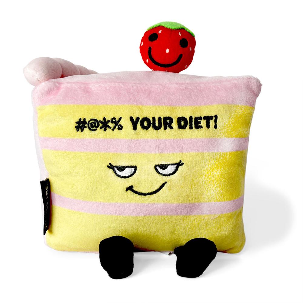 Punchkins "#@*% your Diet!" Cake Slice Plush | Buy online at The Nile