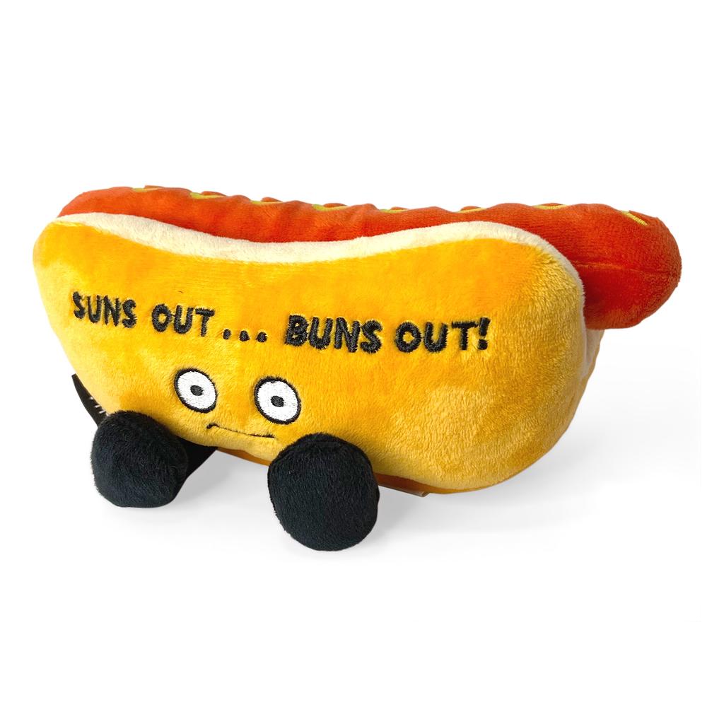 Punchkins "Suns out, buns out" Hotdog Plush | Buy online at The Nile