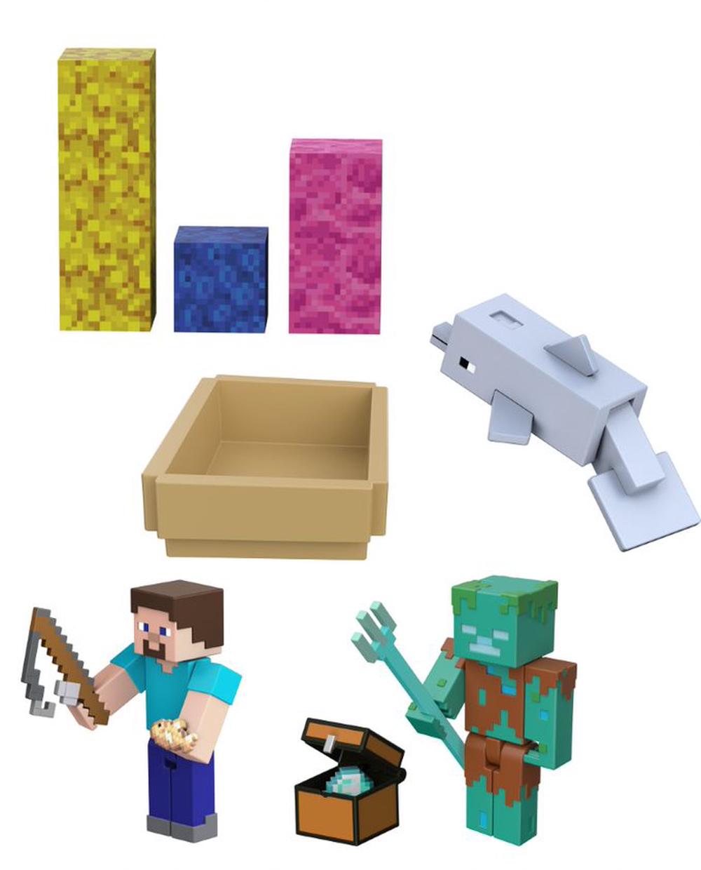 Mattel Minecraft Treasure Hunt Adventure Pack Figure | Buy online at ...