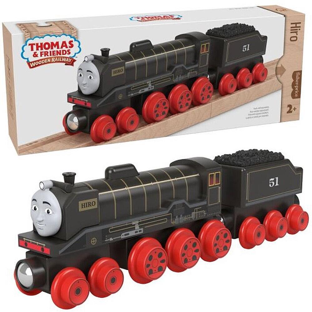 Fisher-Price Thomas & Friends: Wooden Railway Hiro Engine and Coal-Car ...