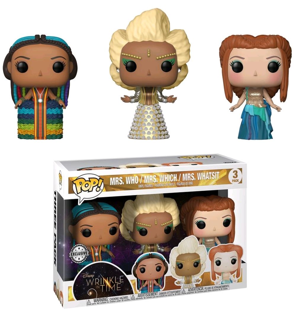 Funko A Wrinkle in Time - Mrs Who, Mrs Which & Mrs Whatsit Pop! Vinyl ...