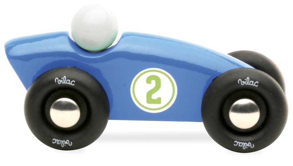 Vilac Competition Toy Car (Blue) - Mini | Buy online at The Nile