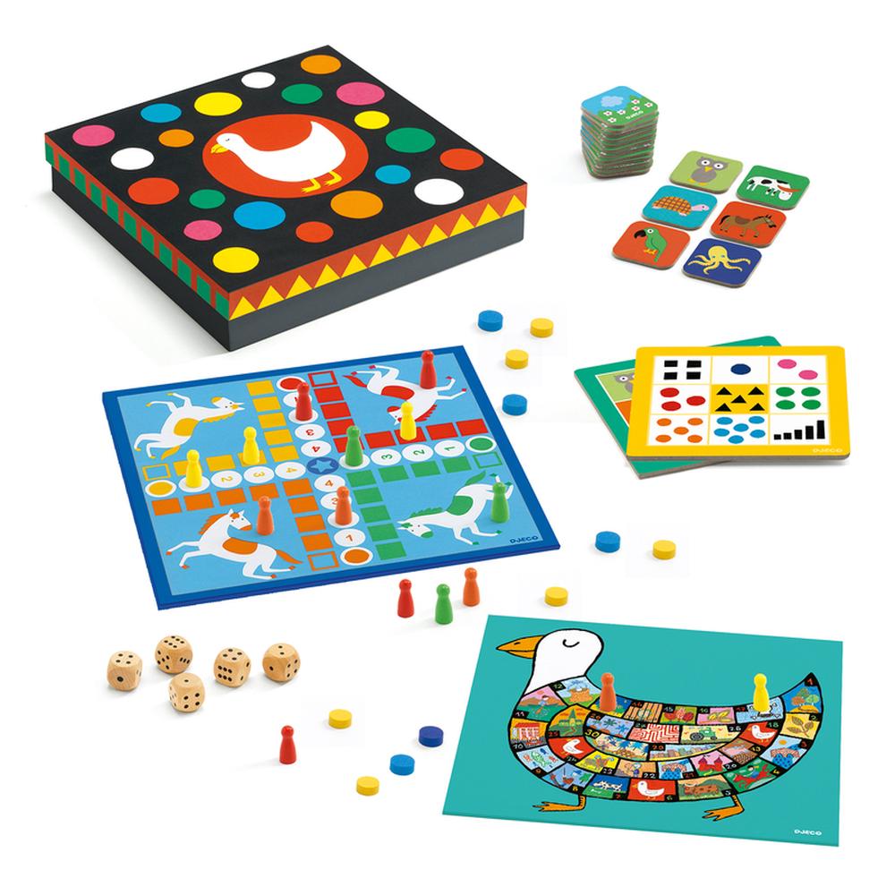 Djeco 4 Classic Board Games | Buy online at The Nile