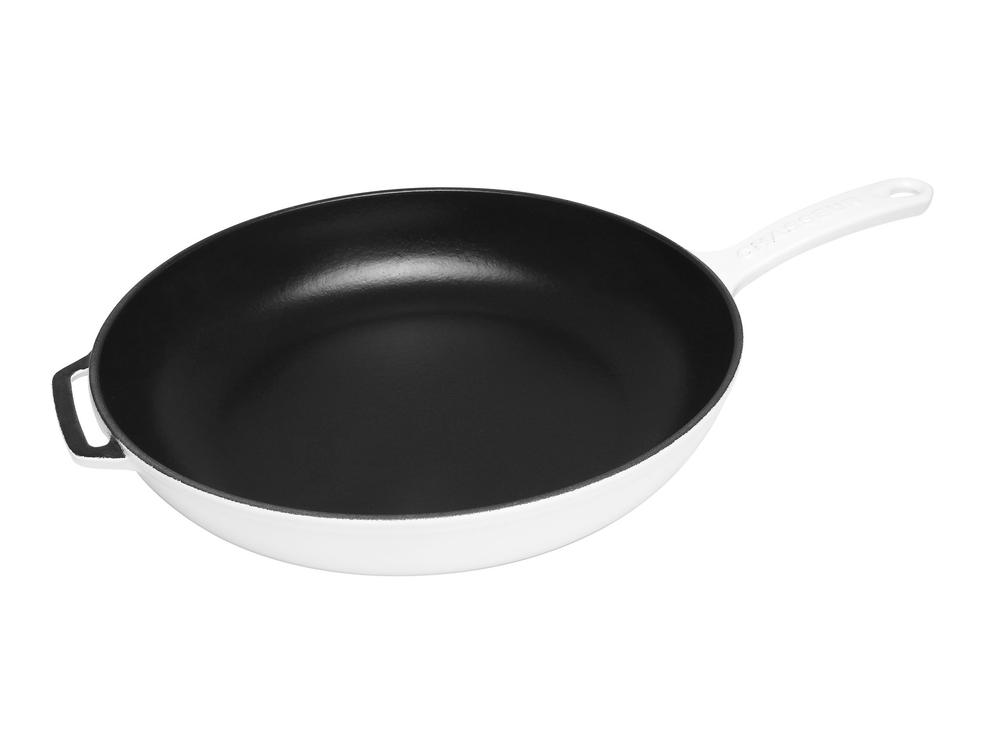 Chasseur Fry Pan With Cast Handle (Brilliant White) - 28cm | Buy online ...