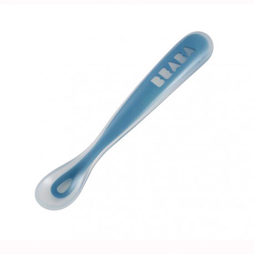 Beaba Silicone Ergonomic 1st Age Spoon (Blue) | Buy online at The Nile