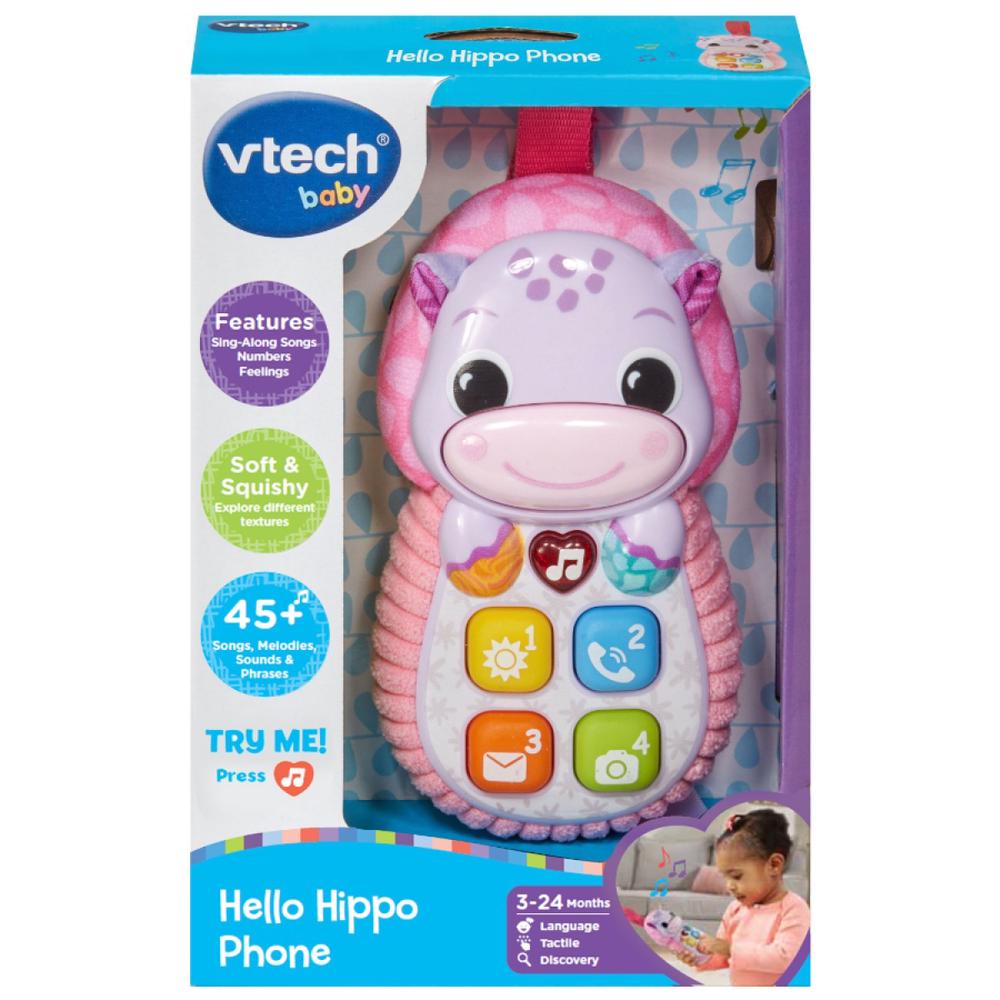 VTech Toys Hello Hippo Phone (Pink) | Buy online at Tiny Fox