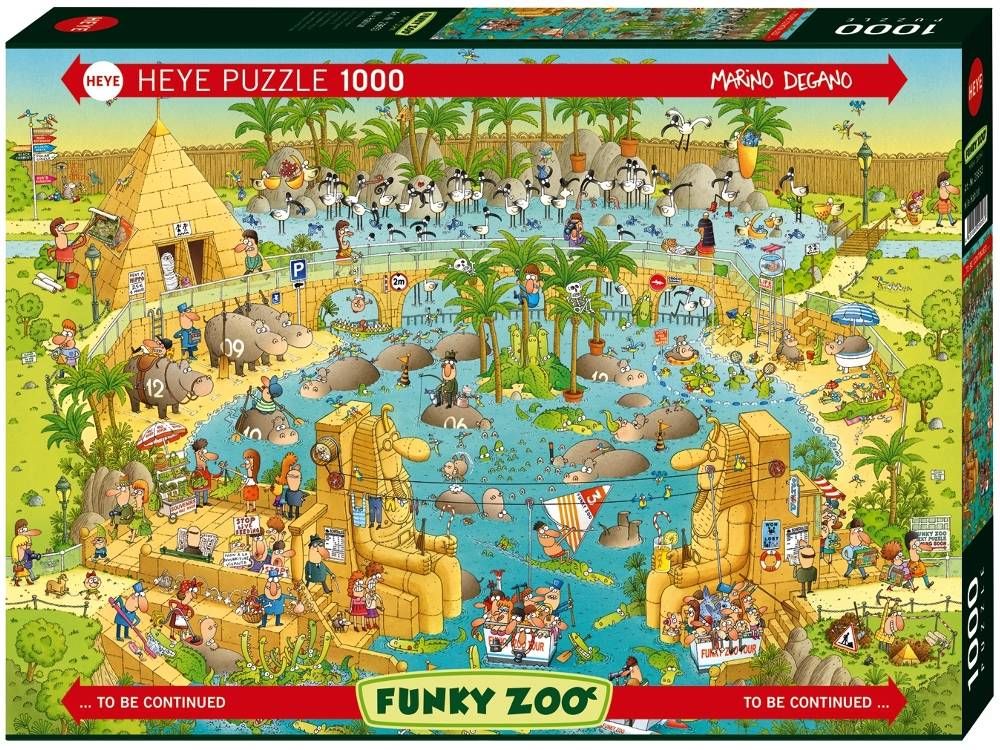 Heye Funky Zoo, Nile Habitat Jigsaw Puzzle, 1000 Piece | Buy online at ...