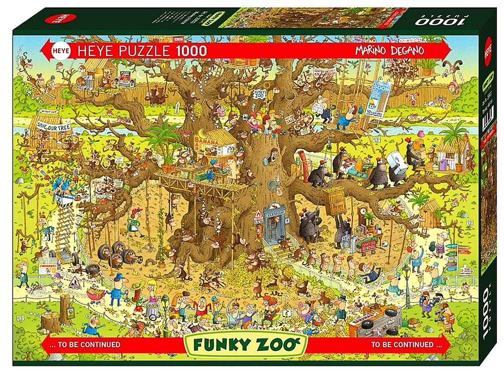 Heye Funky Zoo, Monkey Habitat Jigsaw Puzzle, 1000 Piece | Buy online ...