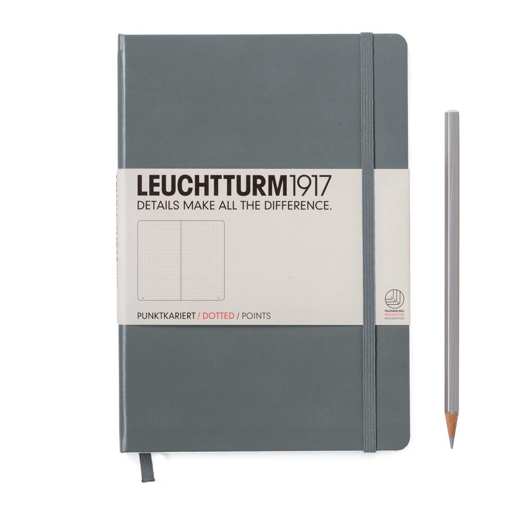 Leuchtturm1917 Notebook Medium A5 Dotted - Grey | Buy online at The Nile