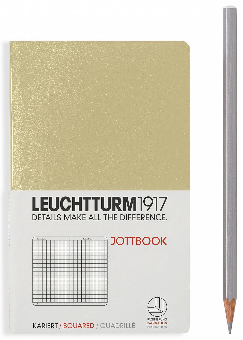 Leuchtturm1917 Jottbook Squared Notebook (Sand) - A6 | Buy online at ...
