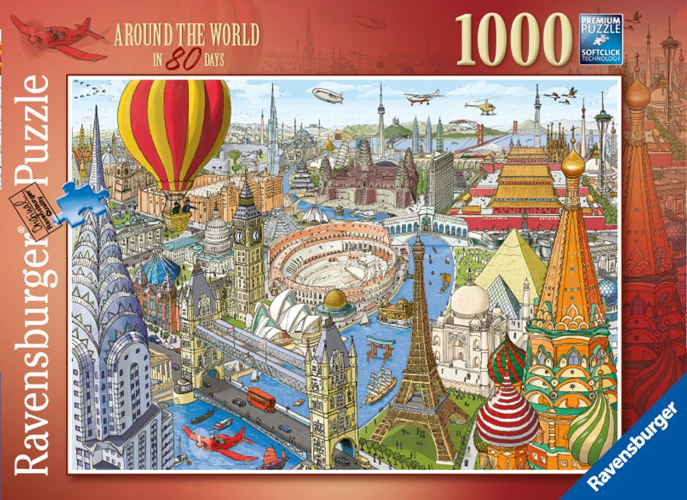 Ravensburger Around The World In 80 Days Jigsaw Puzzle, 1000 Piece ...