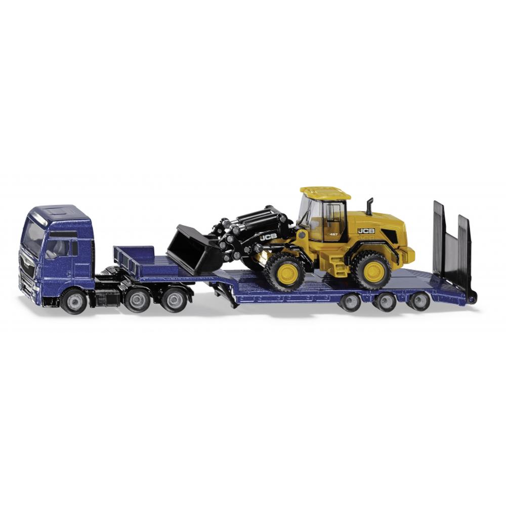 Siku MAN TGX XXL truck With Low Loader and JCB Wheel Loader 1:87 Scale ...