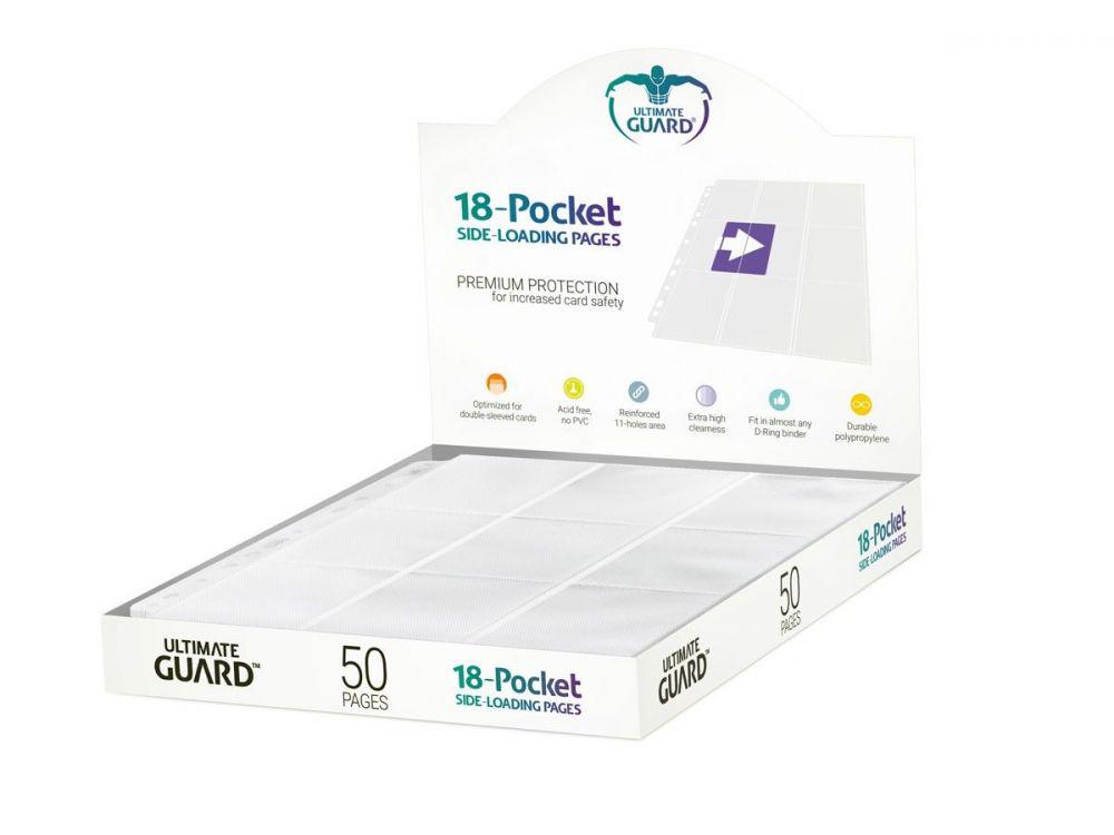Ultimate Guard 18-Pocket Pages Side-Loading Folder, 50 Piece (White ...