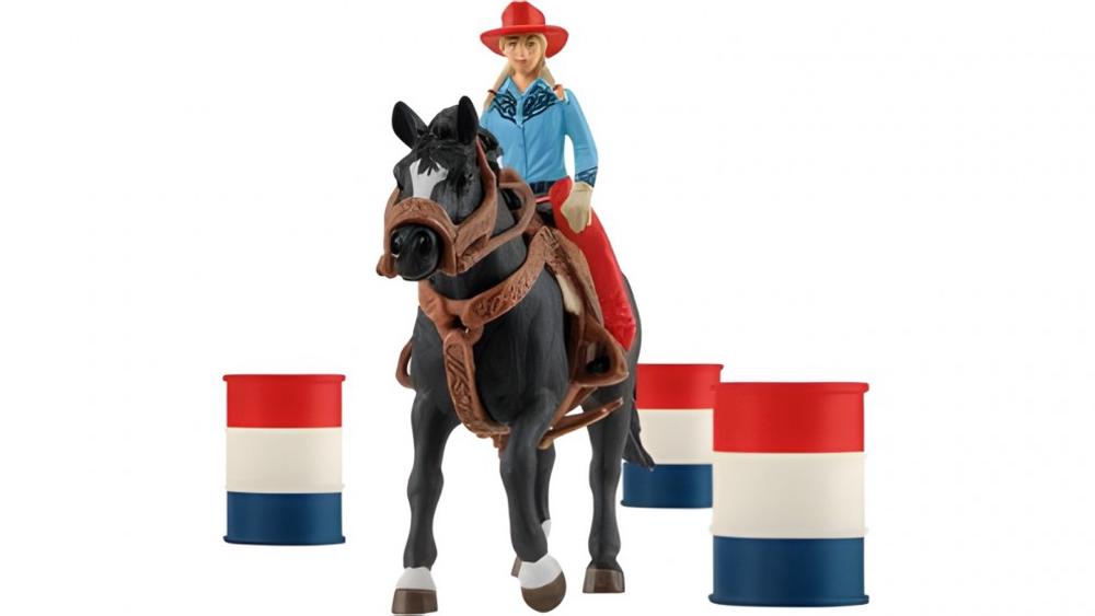 Schleich Cowgirl Barrel Racing Fun | Buy online at The Nile