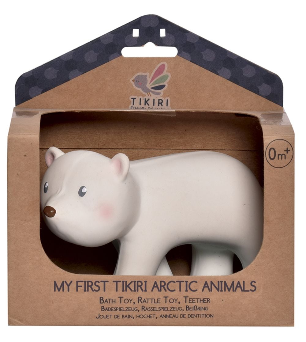Tikiri Rubber Polar Bear Arctic Animal Teether/Bath Toy (Boxed) | Buy ...