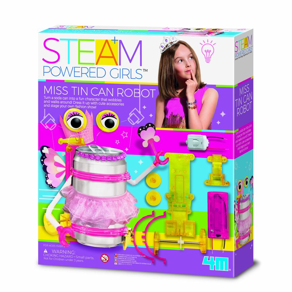 4M STEAM Powered Girls - Miss Tin Can Robot | Buy online at The Nile