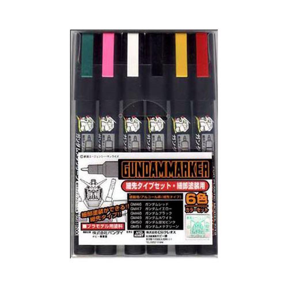 Mr. Hobby Gundam Markers Ultra Fine Set, 6 Pack | Buy online at The Nile