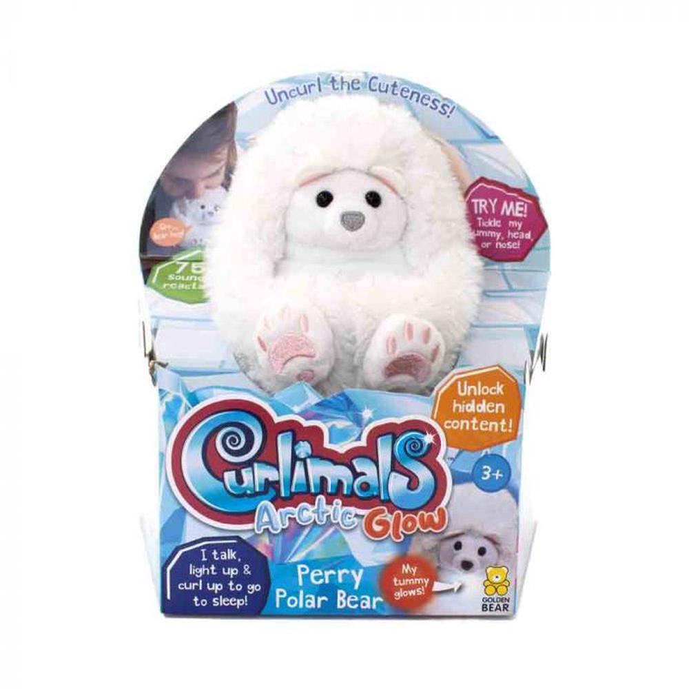 Curlimals Arctic Glow Perry Polar Bear Interactive Plush - 13cm | Buy ...
