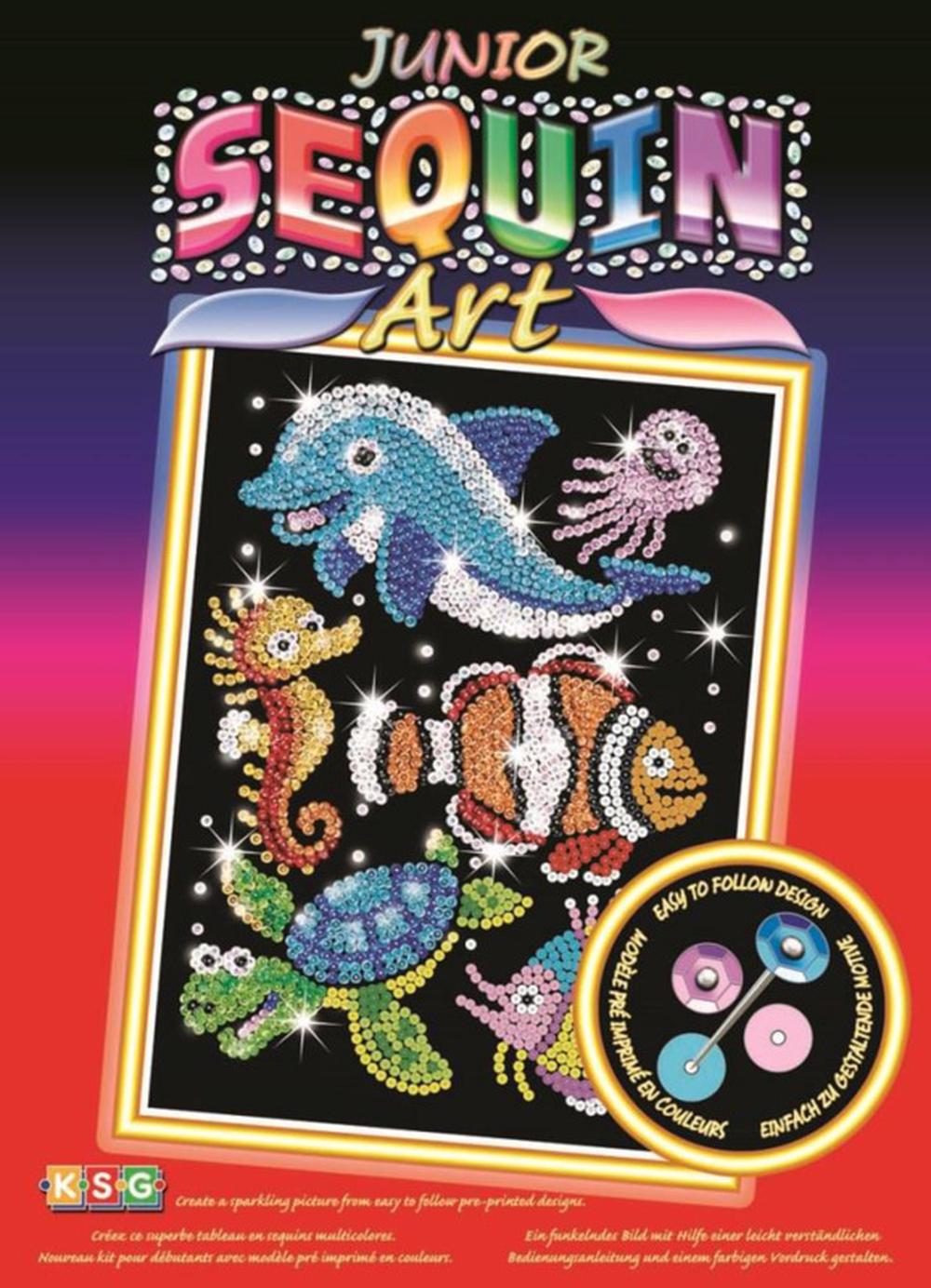 KSG Sequin Craft Kit - Sealife | Buy online at The Nile