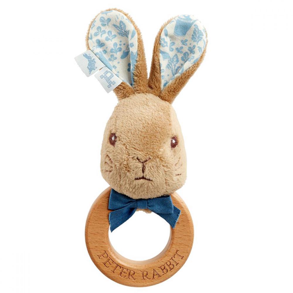 Beatrix Potter Wooden Ring Rattle: Peter Rabbit Signature Collection ...
