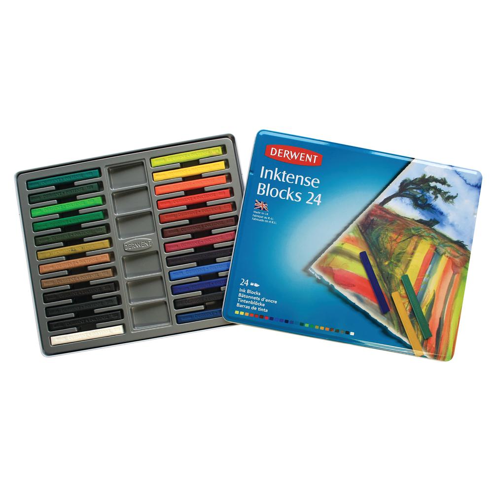 Derwent Inktense Block Tin, 24 Piece | Buy online at The Nile
