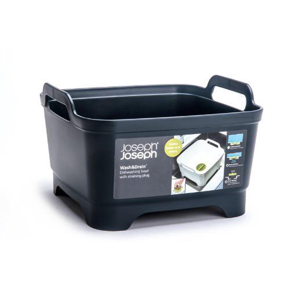 Joseph Joseph Wash and Drain Dish Tub, Grey | Buy online at The Nile