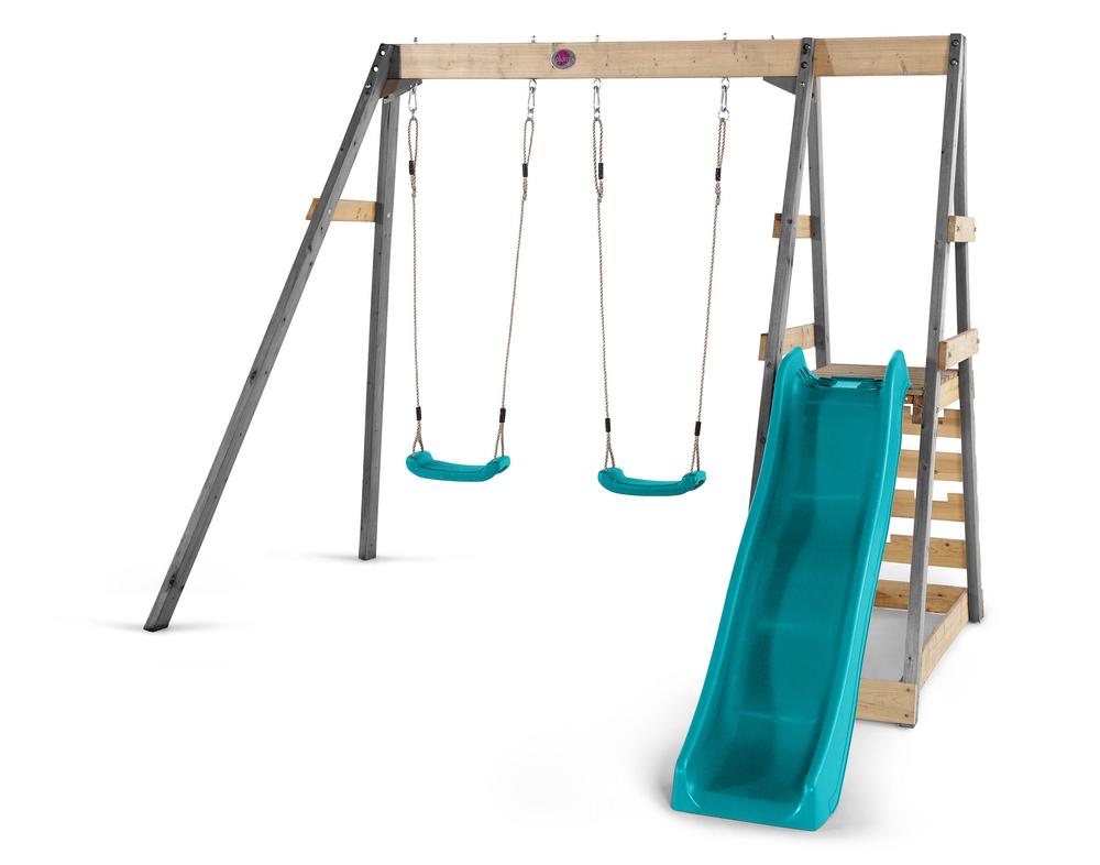 Plum Play Tamarin Wooden Playcentre (Teal/Grey) | Buy online at The Nile