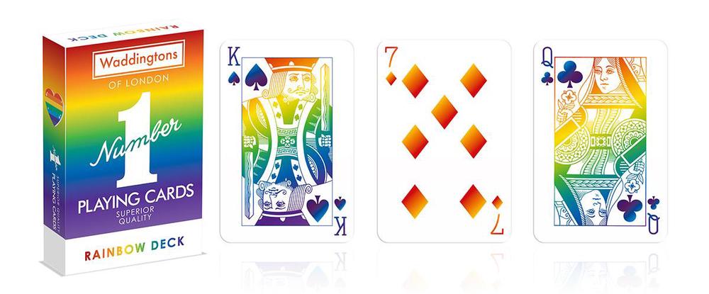Waddingtons Number 1 Rainbow Deck Playing Cards | Buy online at The Nile