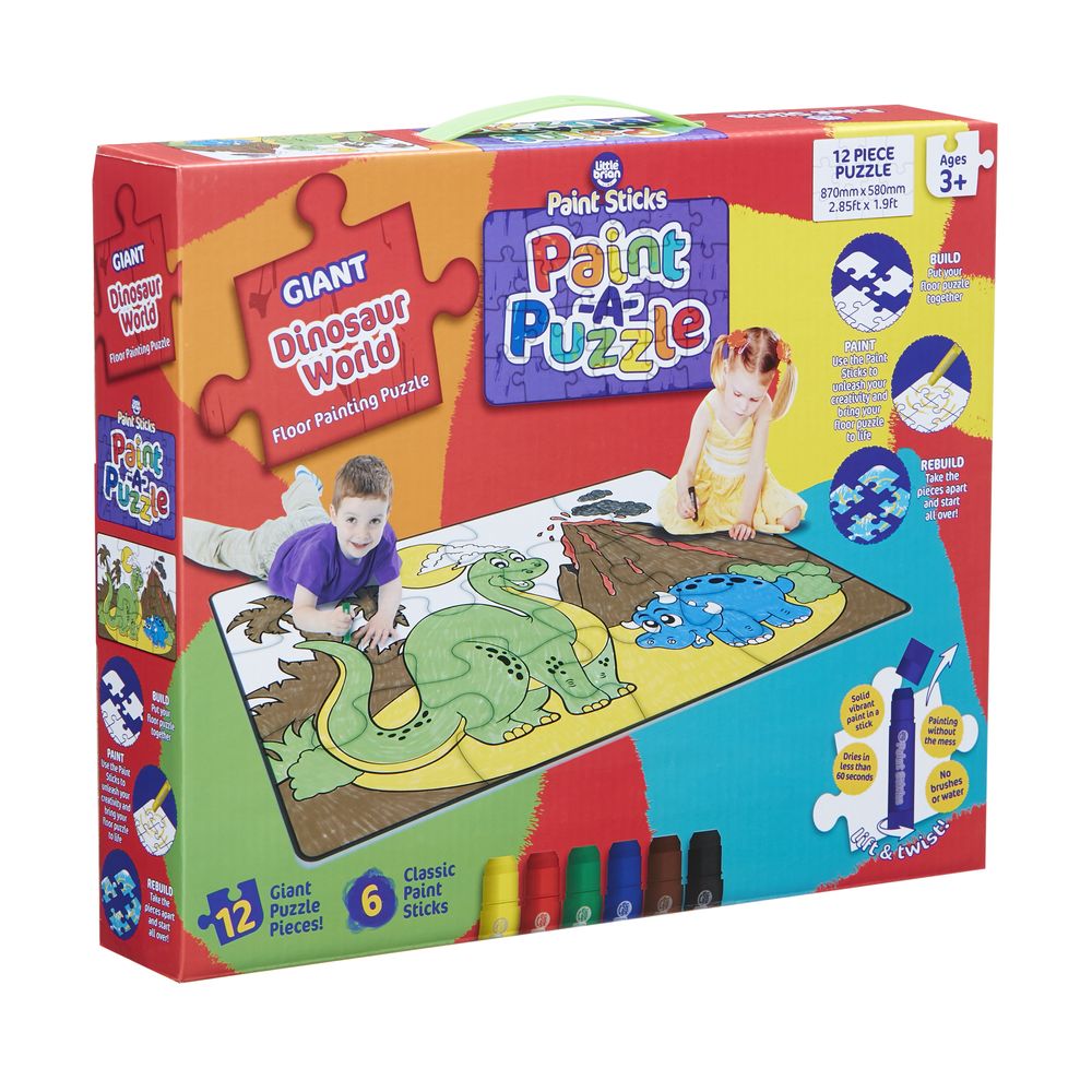 Little Brian Dinosaur World Paint A Puzzle | Buy online at The Nile