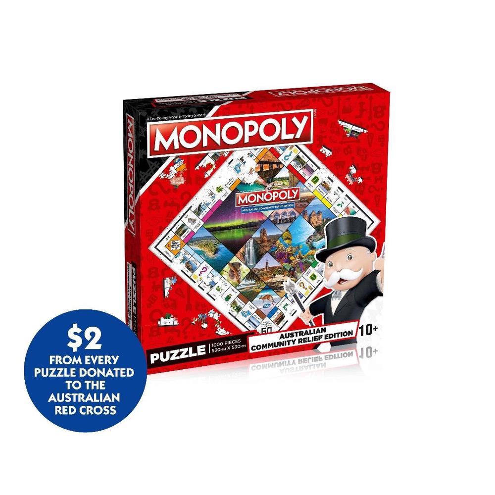 Monopoly - Australian Community Relief Puzzle, 1000 Piece | Buy online ...