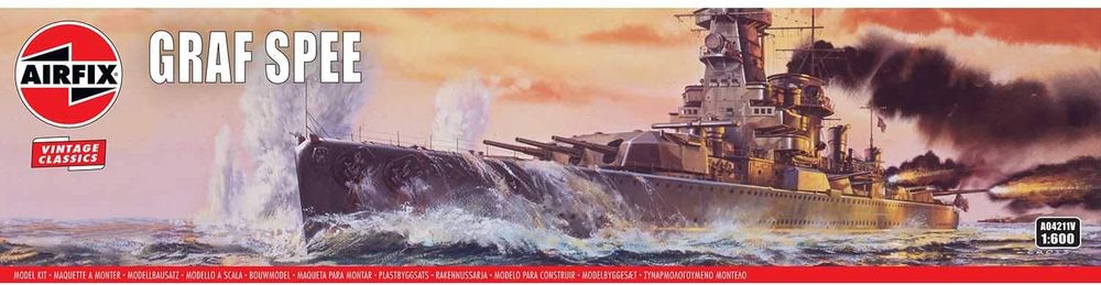 Airfix Vintage Classics: Admiral Graf Spee 1:600 Scale Model Kit | Buy ...