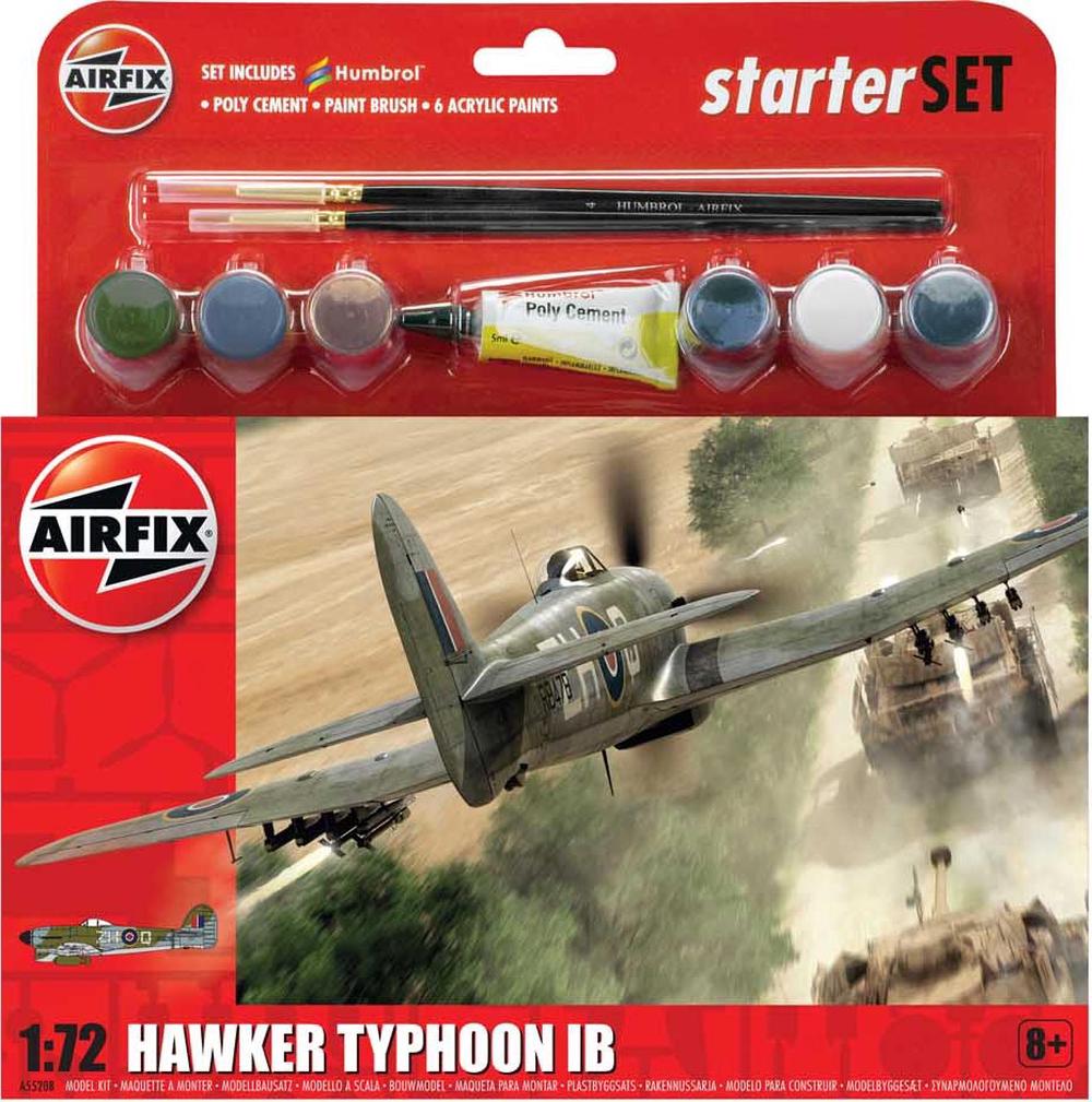Airfix Hawker Typhoon Ib Medium Starter Set, 1:72 Scale | Buy online at The Nile