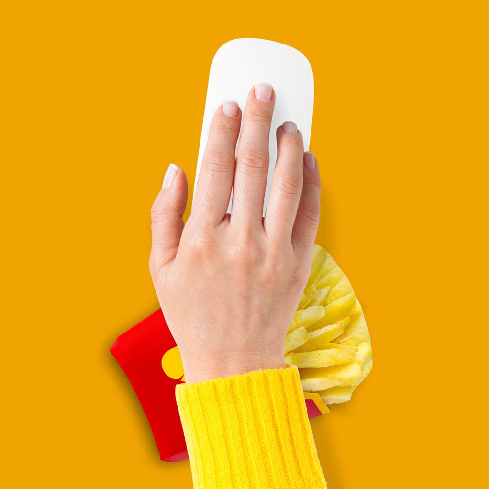 Mustard Memory Foam Fries Mouse Rest | Buy online at The Nile