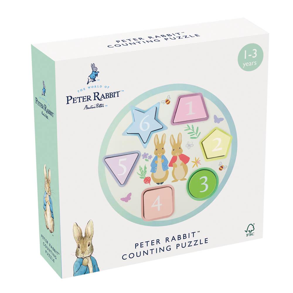 Beatrix Potter Peter Rabbit Wooden Counting Puzzle | Buy online at The Nile