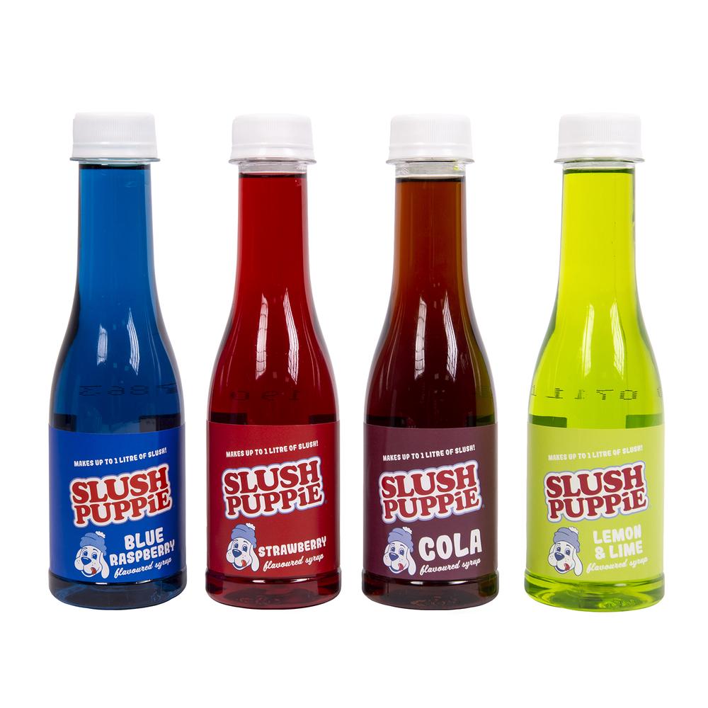 Fizz Creations Slush Puppie - 4 Pack Syrups Blue Raspberry, Strawberry ...
