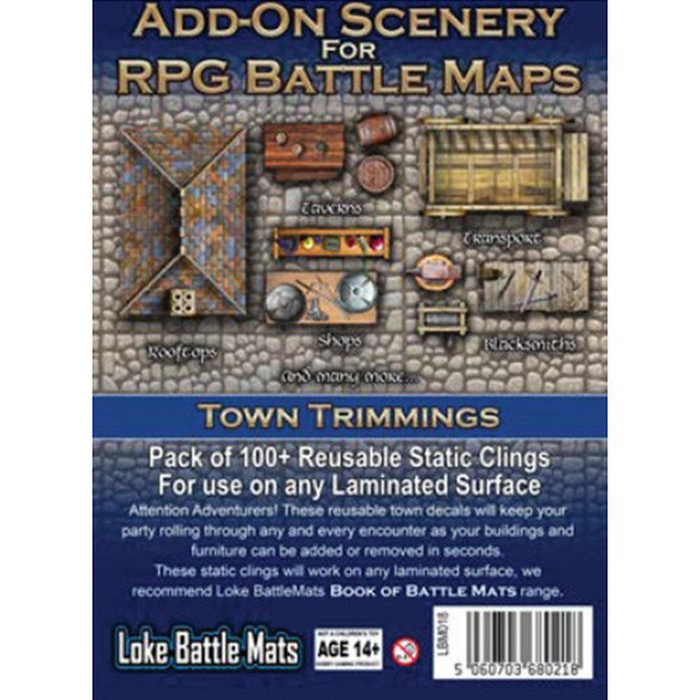 Loke Battle Mats Add on Scenery for RPG Battle Maps - Town Trimmings ...